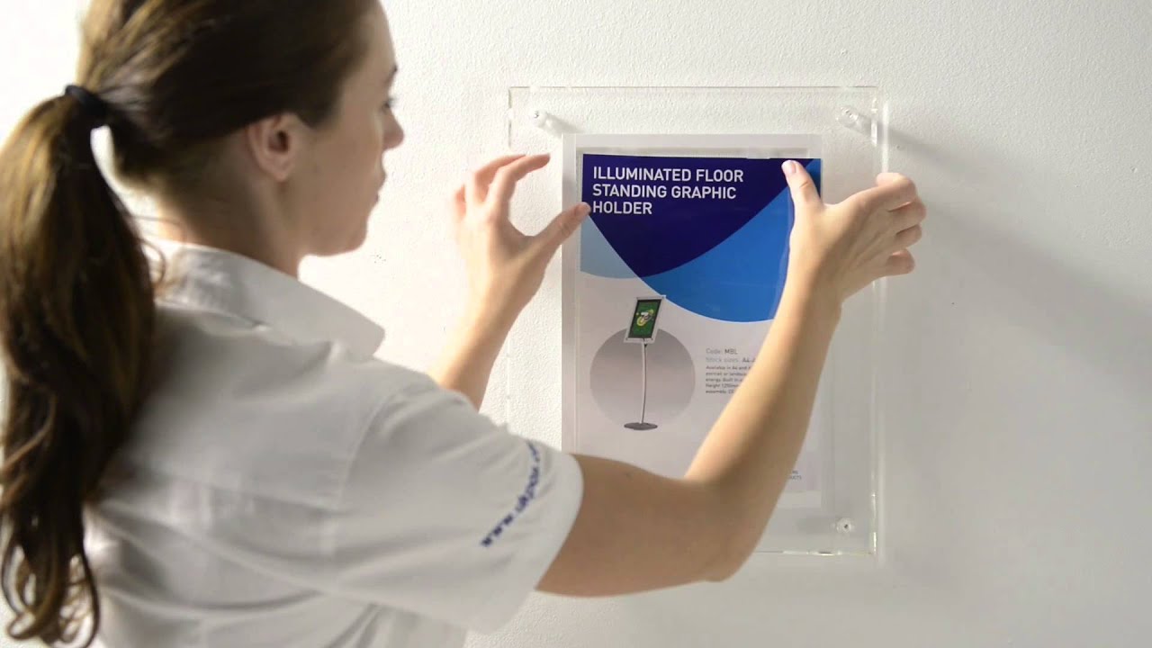 How to change the poster in your LED Poster Frame WML - YouTube