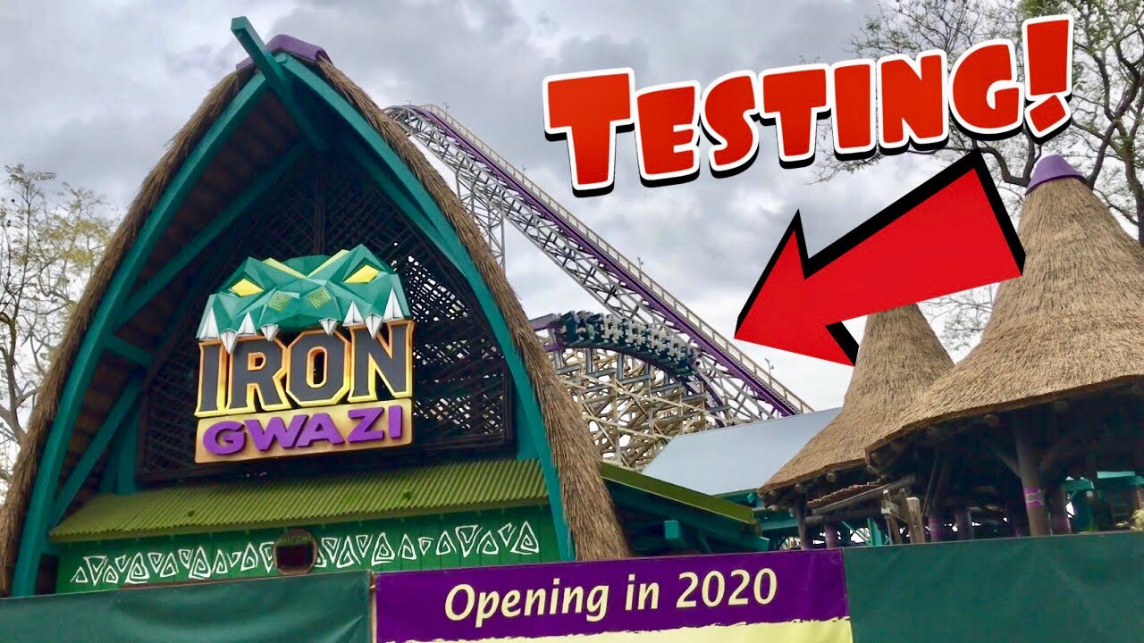 Iron Gwazi First Ride! Testing with Riders! Iron Gwazi Testing! - YouTube
