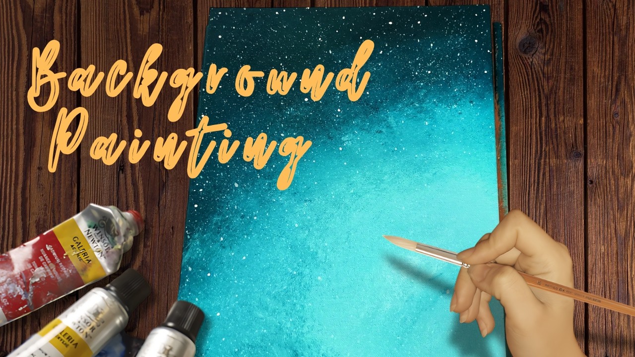 HOW TO PAINT Night sky background 🌌 EASY TUTORIAL step by step - YouTube