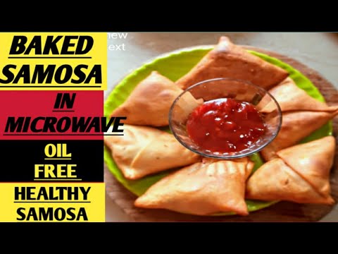 #Baked Samosa In Microwave||potato filled samosas in microwave|samosa ...