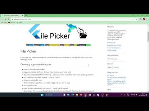How to use file picker package in flutter | File Picker | #flutter #flutterdev #flutterwidgets ...