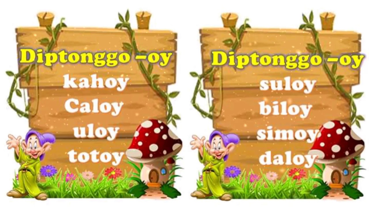 Mga Diptonggo || FILIPINO LESSON (K TO 12 MODULE) - YouTube