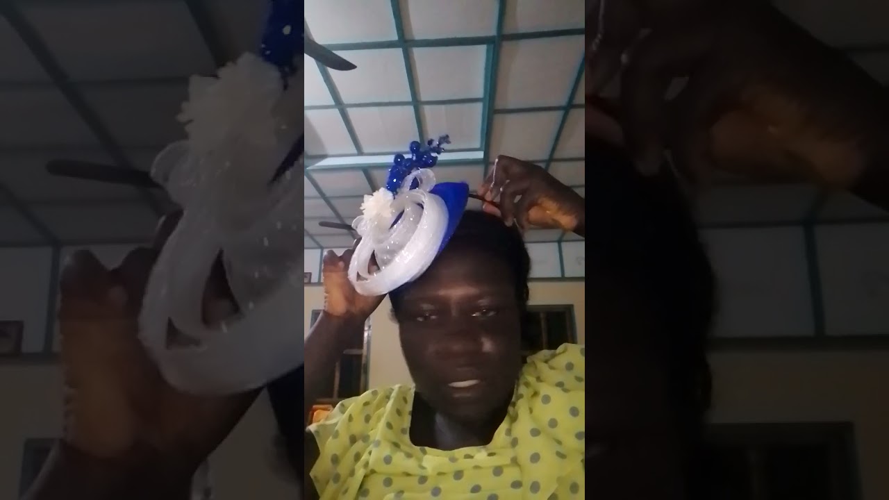 How to attach ring fascinator to bishop cap - YouTube