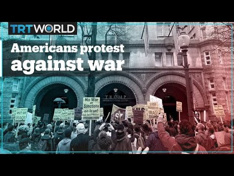 Anti-war protesters rally in several US cities - YouTube