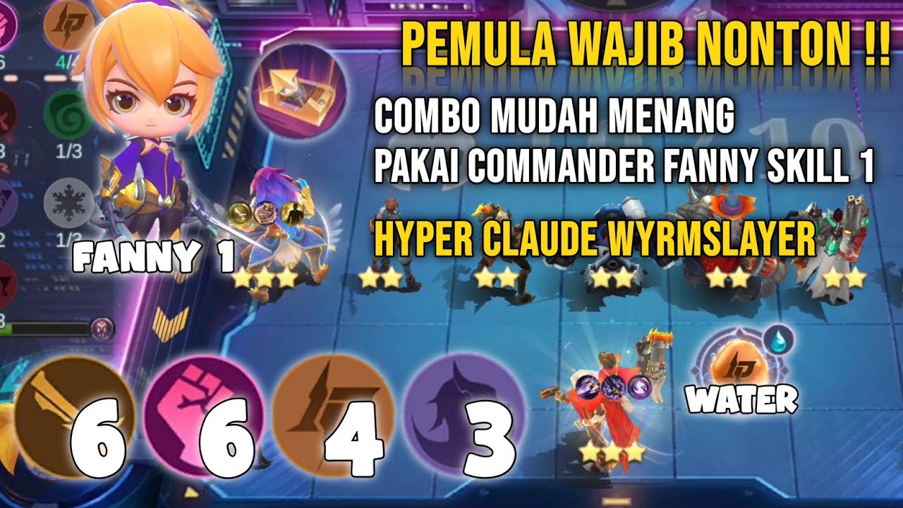 COMBO MUDAH MENANG PAKAI COMMANDER FANNY SKILL 1 | NEW GAMEPLAY FANNY 1 ...