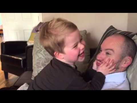 Messing with Dads face July 2015 - YouTube