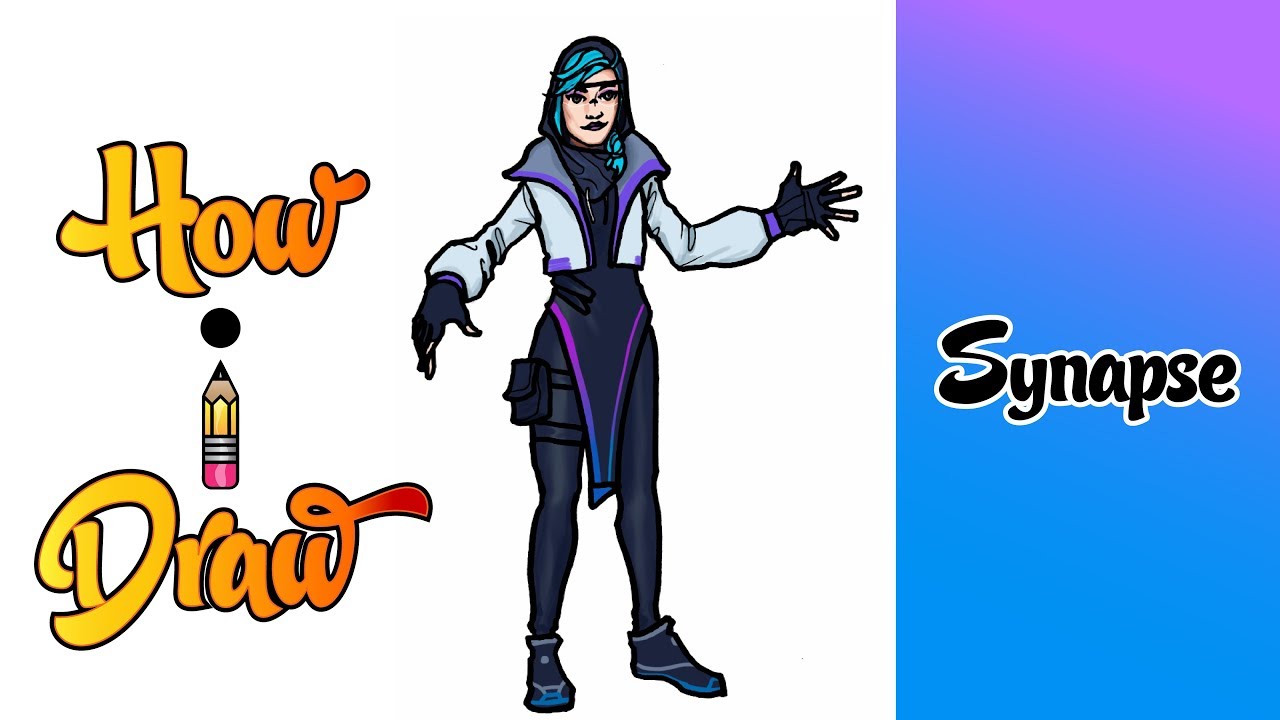How I Draw Synapse from Fortnite - YouTube