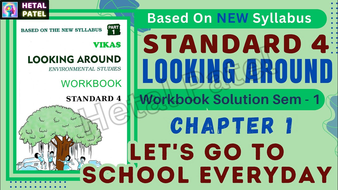 Let's Go to School Everyday | Ch 1 | Std 4 | Looking Around | EVS ...