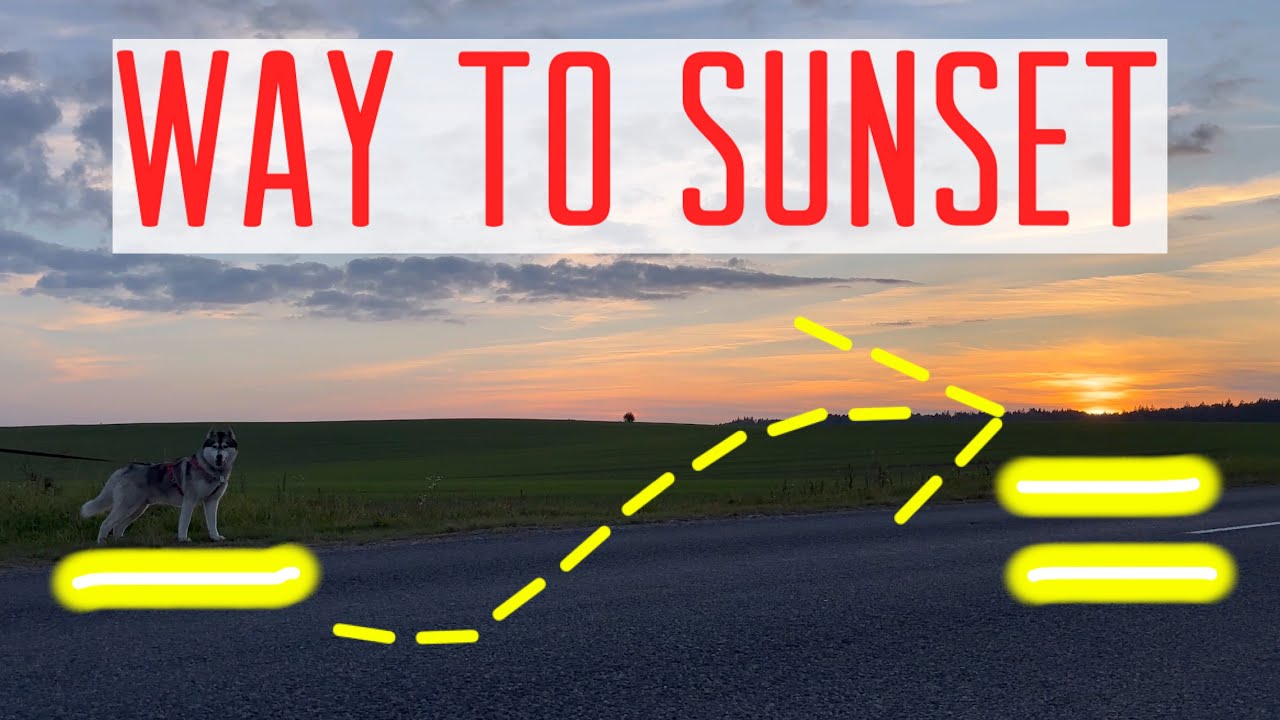 Way to sunset 🌅 - YouTube