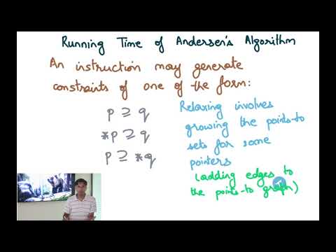 Compiler Design Module 124 12: Running time of Andersen's pointer analysis algorithm - YouTube