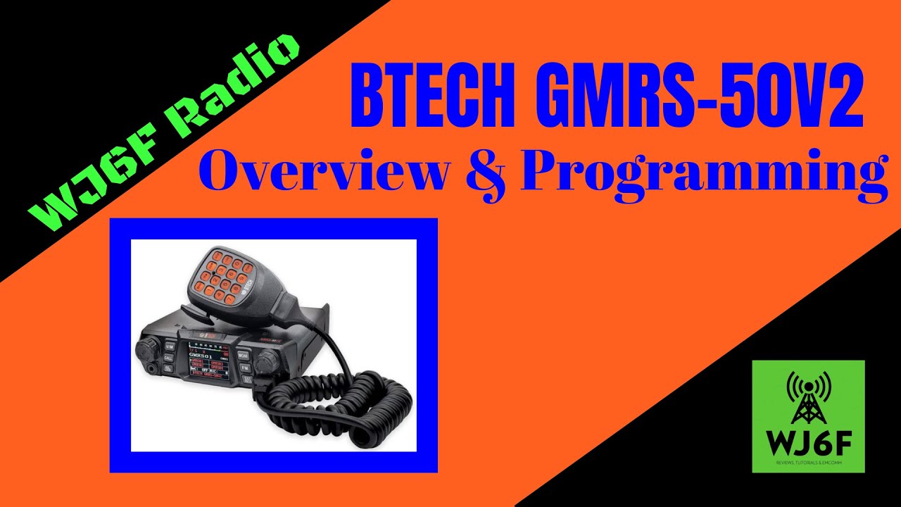 BTECH GMRS-50V2 Mobile Radio - YouTube