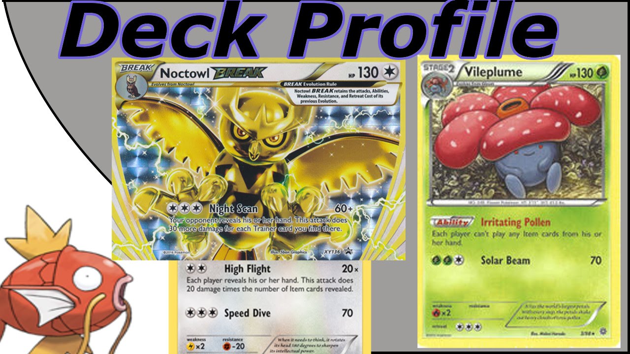 Pokémon Competitive Deck For PRC/on - Noctowl Break/Vileplume II ...