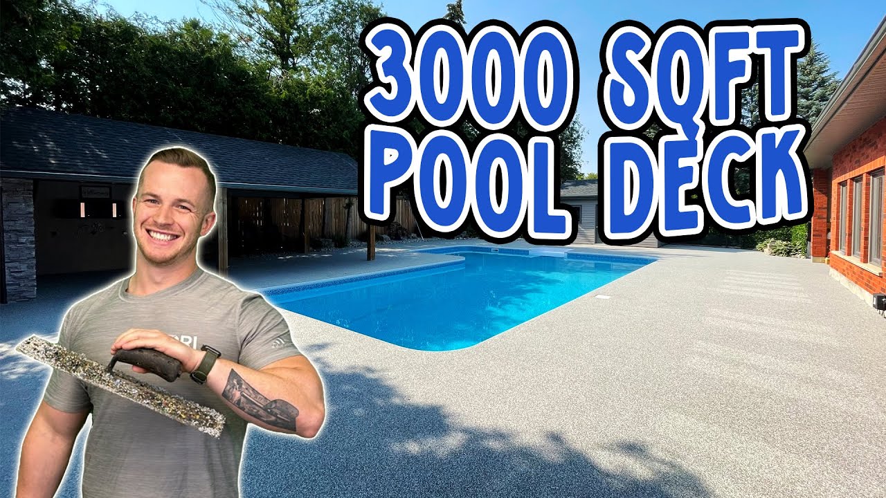 Epic Pool Deck Transformation - YouTube