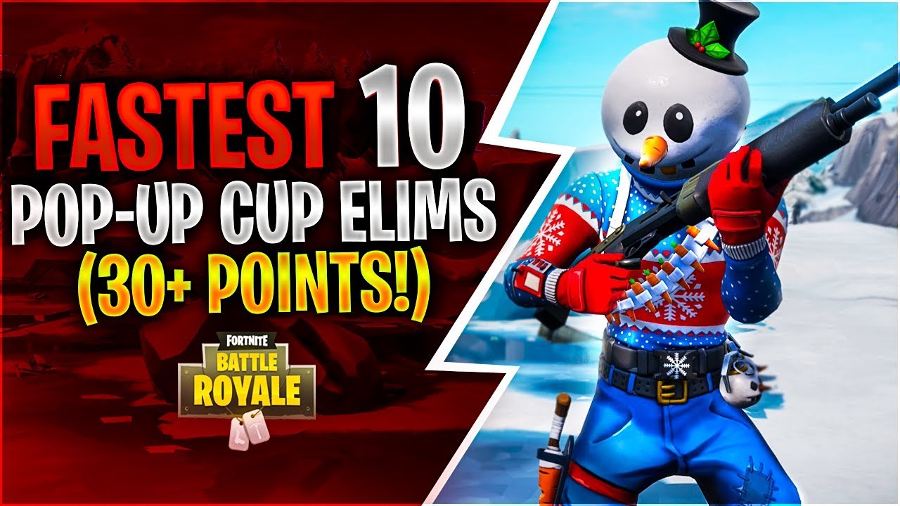 FASTEST 10 POP-UP CUP ELIMS (30+ Points) - YouTube