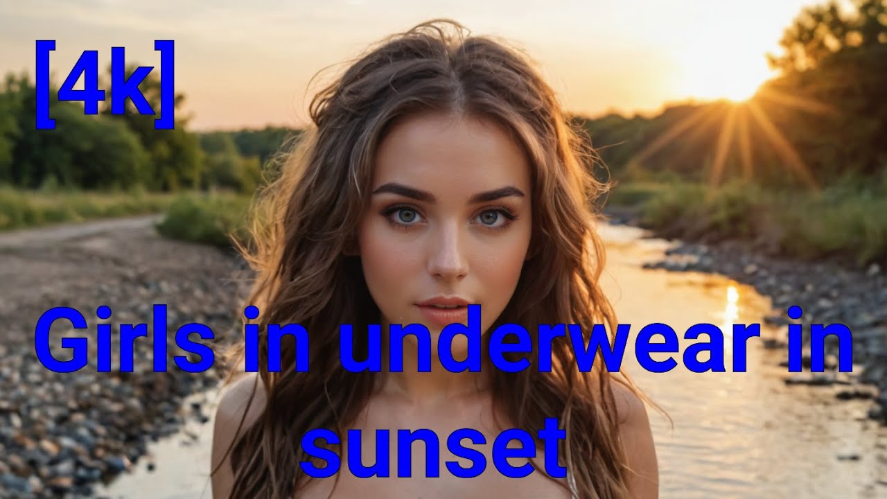 Girls in underwear in sunset. AI Art. AI Lookbook. - YouTube