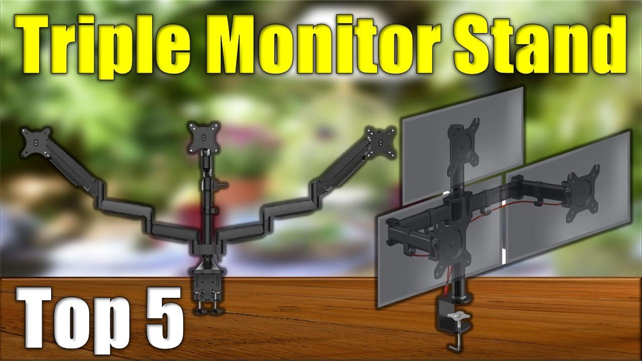 The Top 5 Best Triple Monitor Stands Review 2021 - YouTube