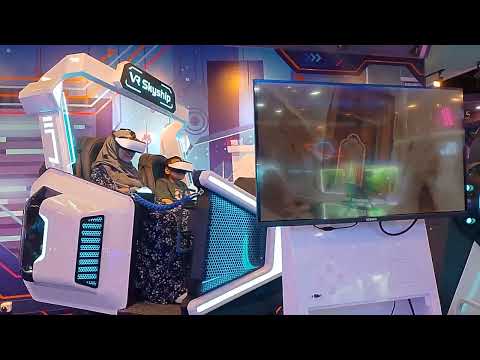 Vr skyship at mall Artha Gading - YouTube