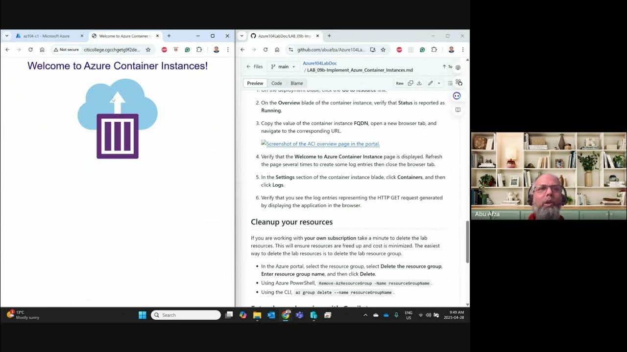 19. Lab 09b - Implement Azure Container Instances - YouTube