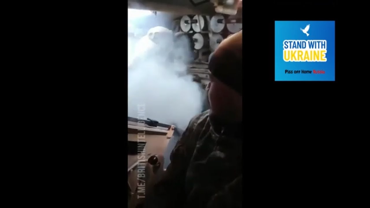 Combat work inside Russian ACS 2S1 Carnation self propelled howitzer ...