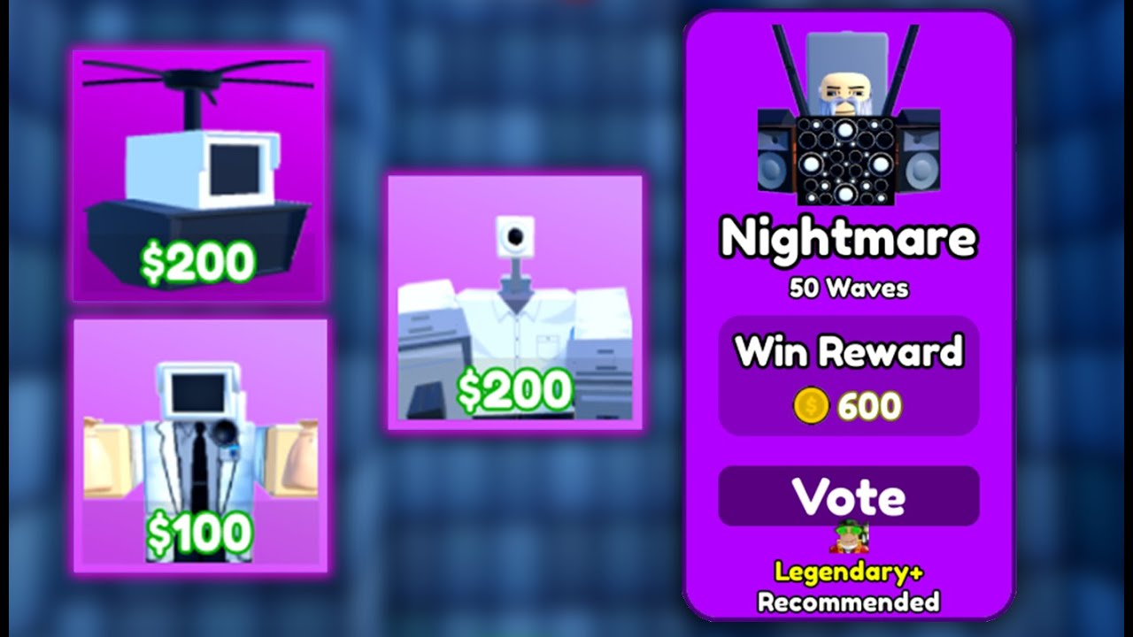 TTD Hardest Mode EVER!!! Toilet Tower Defense Summoner Nightmare Match ...