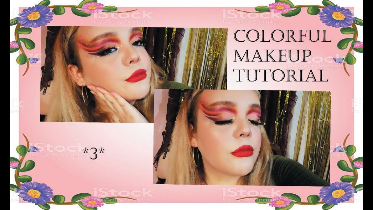 Colorful Makeup Tutorial - YouTube