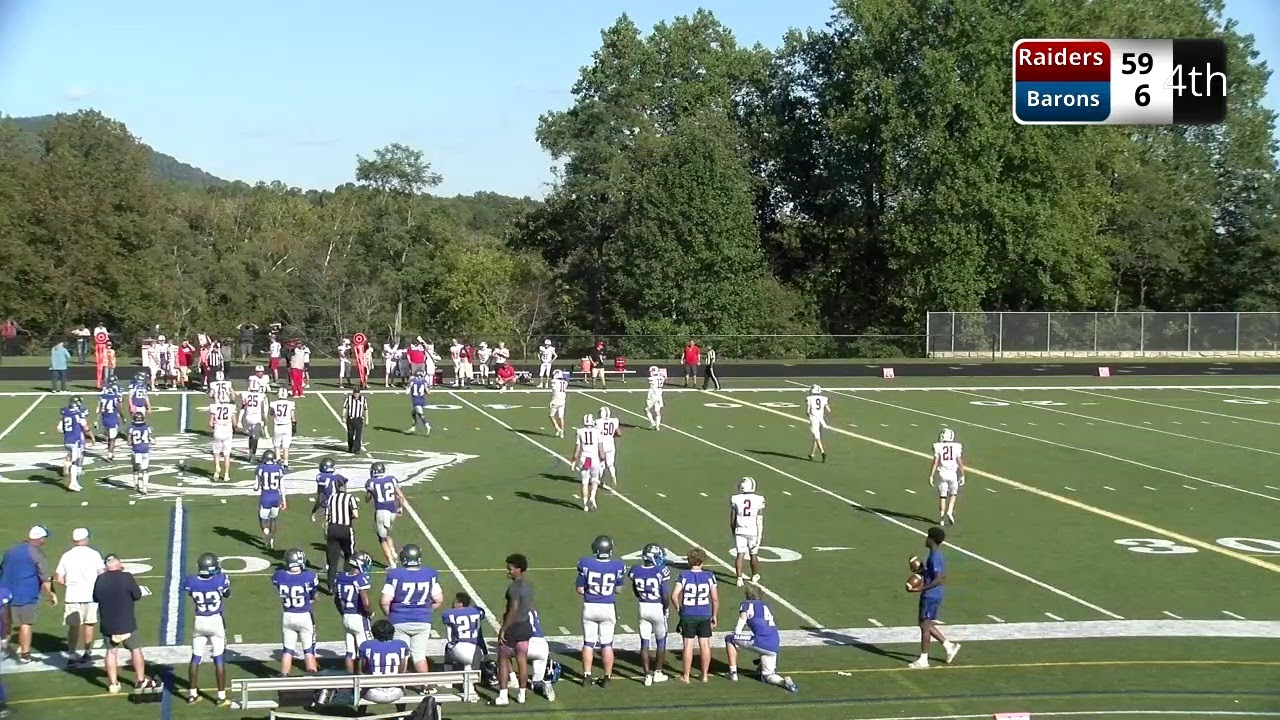 Blue Ridge football vs. North Cross - YouTube
