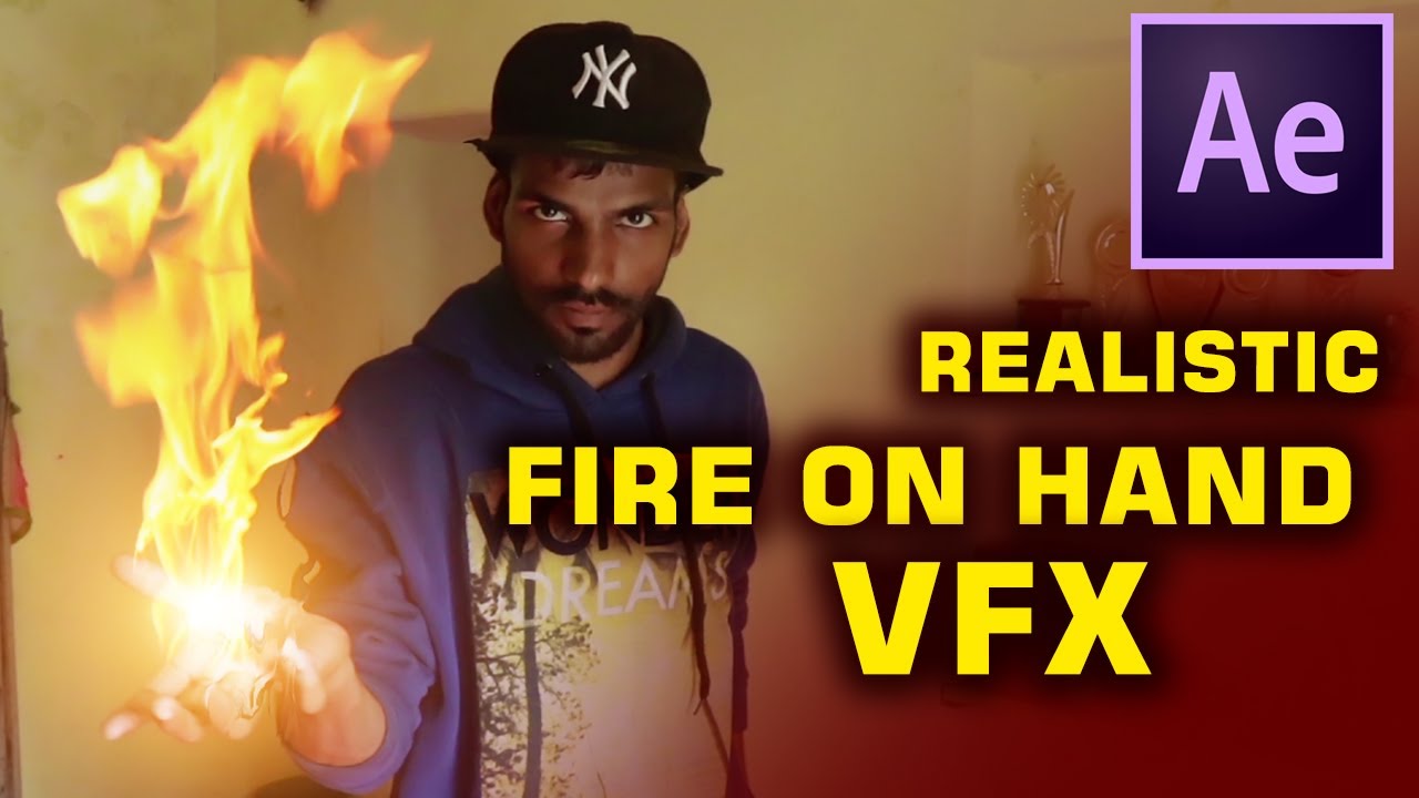 REALISTIC FIRE ON HAND VISUAL EFFECTS || AFTER EFFECTS || BISWA ...