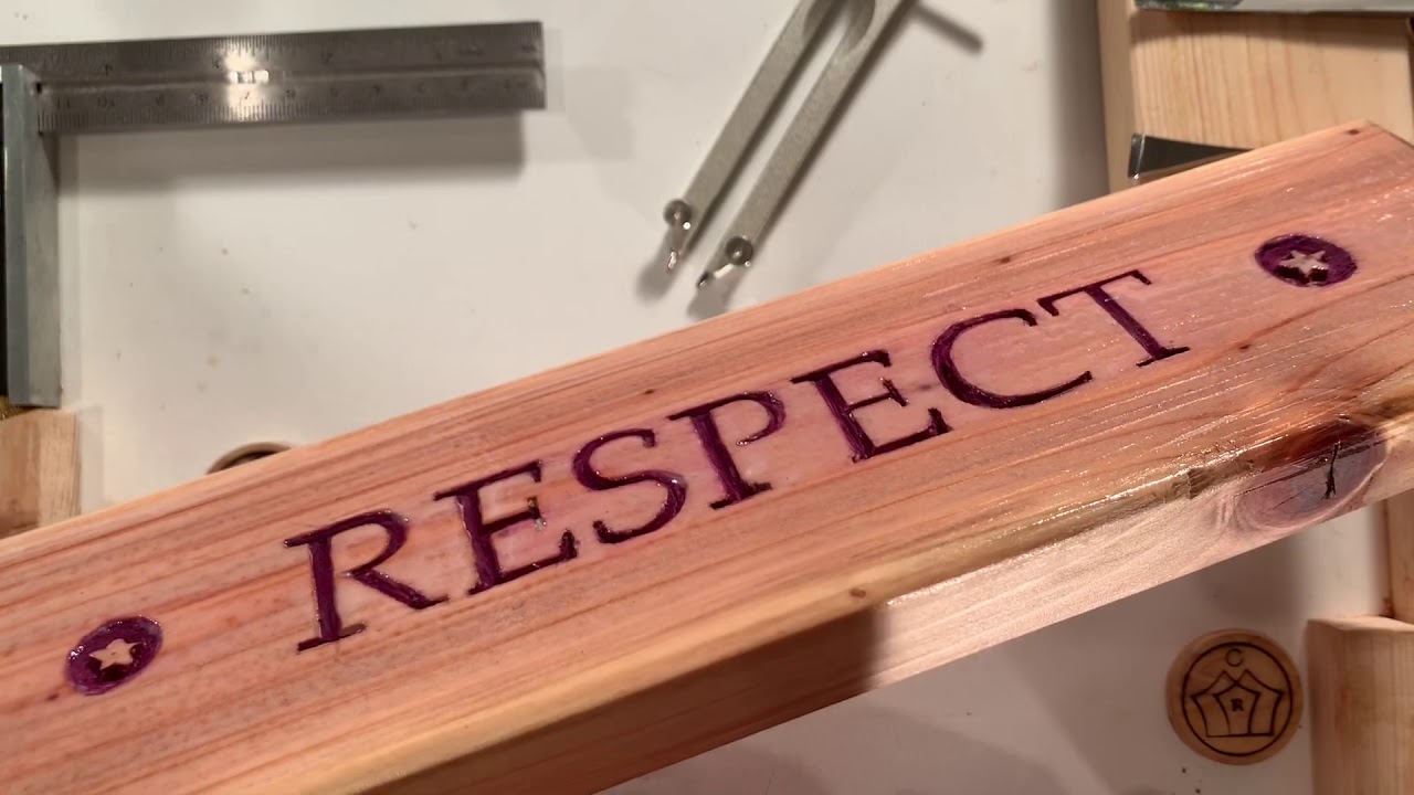 Applying Clear Coat to Wood Respect Sign - YouTube