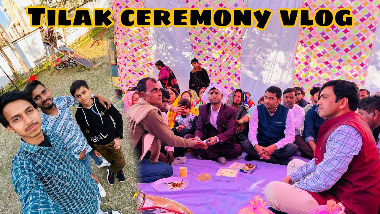 Tilak ceremony vlog 😍/ sister wedding ceremony - YouTube