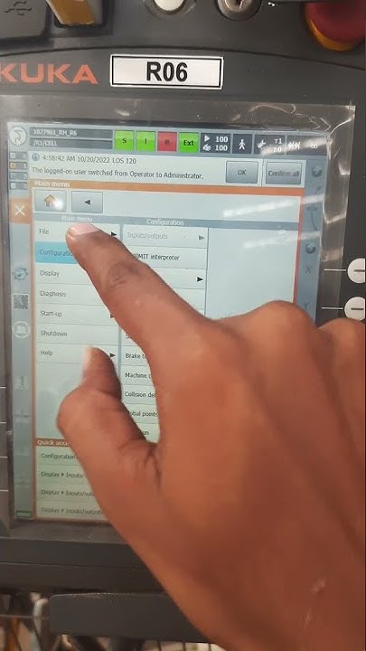 Kuka robot backup explain - YouTube
