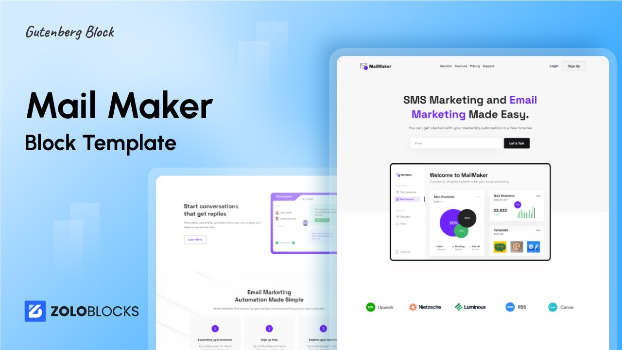 Meet the Mail Maker Template of ZoloBlocks - YouTube