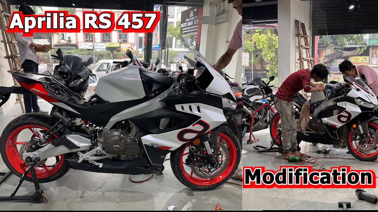 Aprilia RS 457 Modification | Lamination | Fork Protector | Liver Guard ...