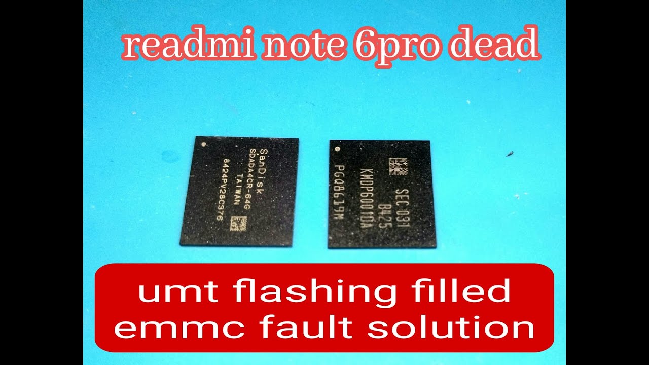 Redmi note 6 pro EMMC replace umt flashing by smart mobile care - YouTube