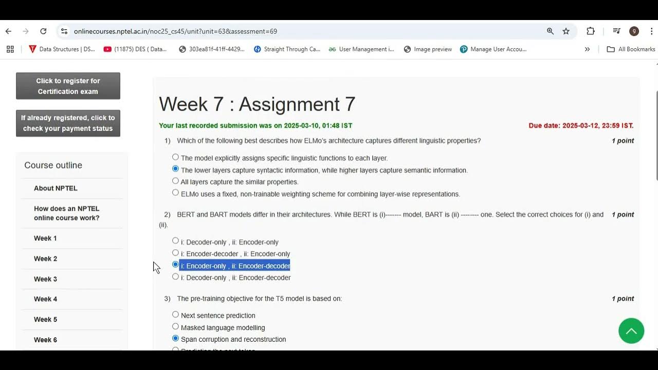 Introduction to Large Language Models (LLMs) week 7 Assignment Solution Nptel 2025 - YouTube