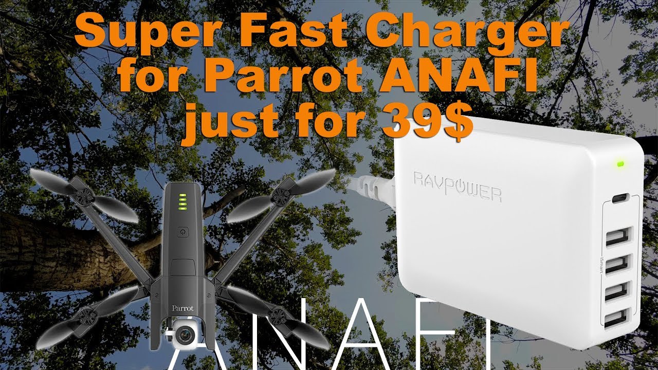 Super Fast Charger for Parrot Anafi drone just for 39$ - YouTube