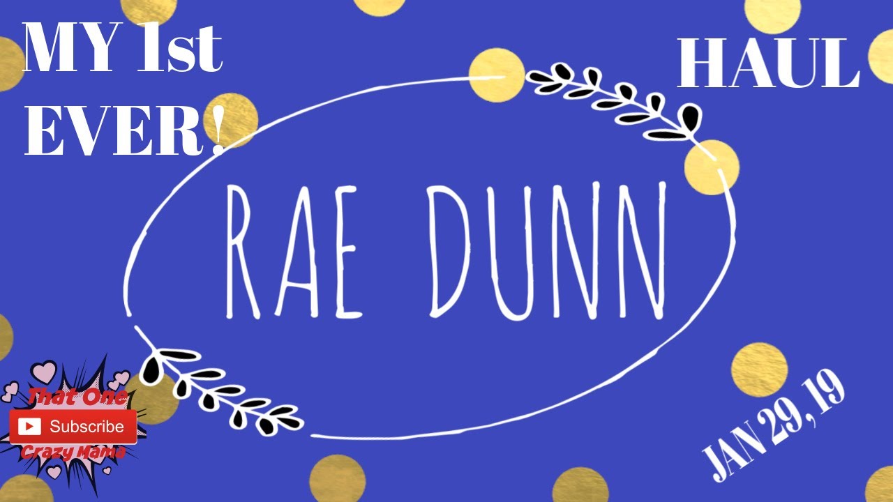 MY FIRST RAE DUNN || HAUL || NEW ADDICTION || JAN 29, 2019 - YouTube