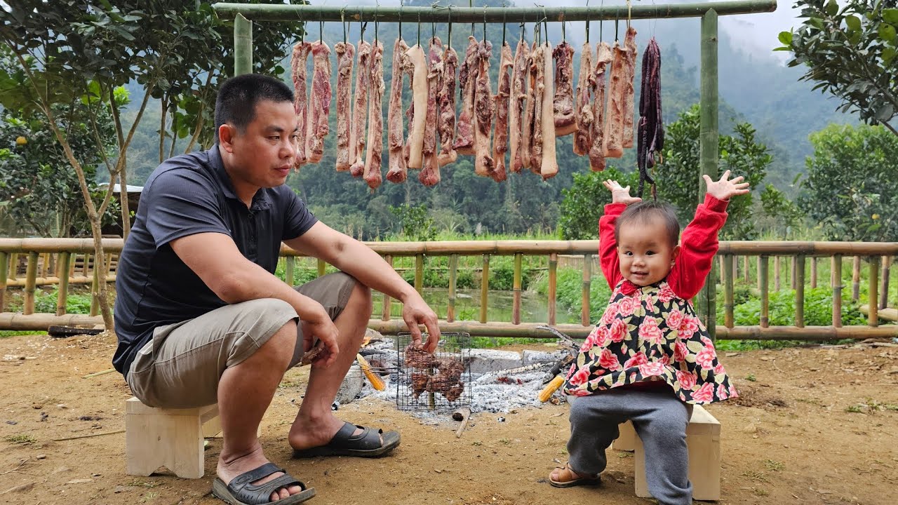 45 days: Processing whole smoked pork,Harvest, Market, Garden,Cooking ...