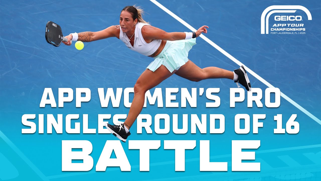 Top Pro Pickleball Players Sofia Sewing & Seone Mendez Battle in Women ...