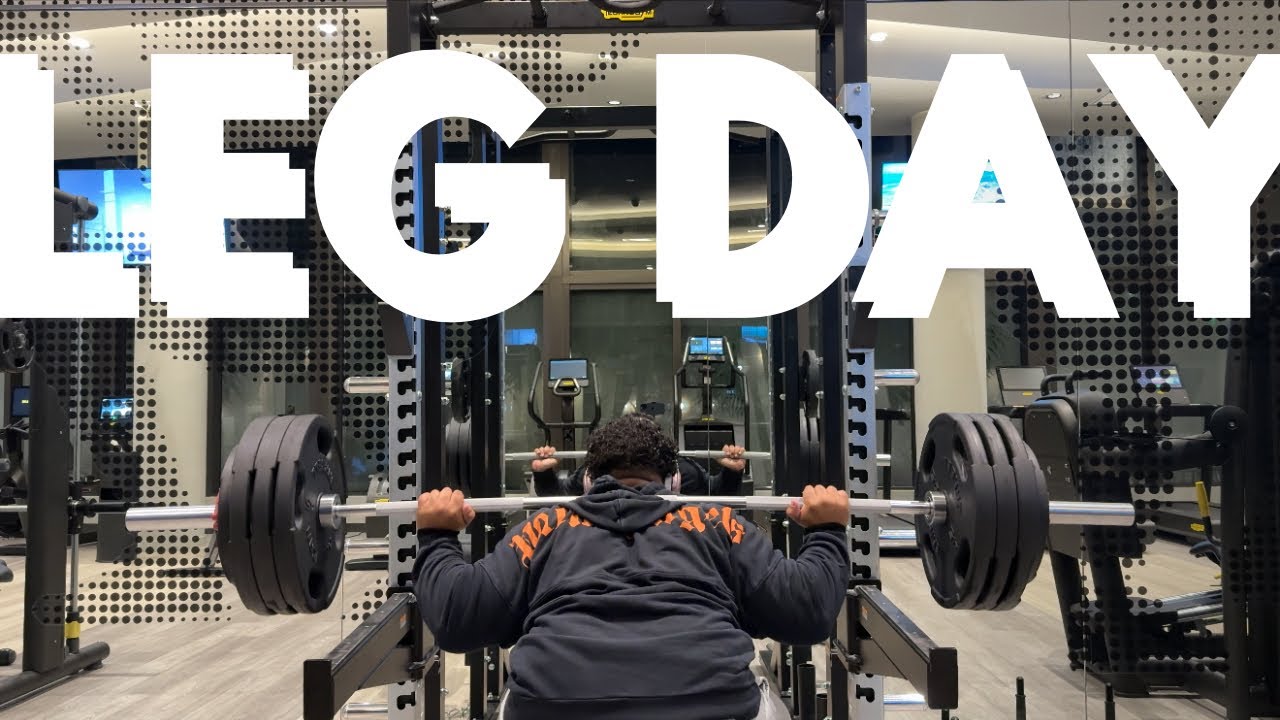 Leg Day | Road to 4O5 lb Squat | 365 lb Squat for 1 - YouTube