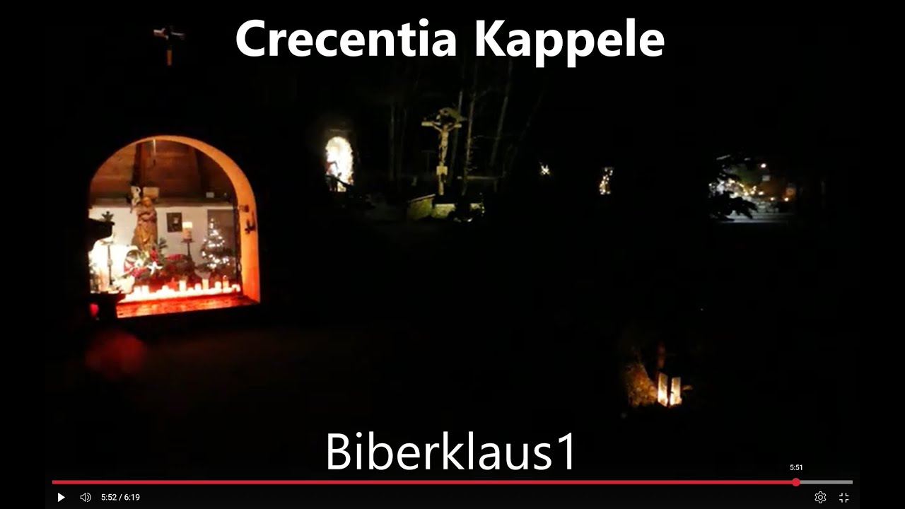 Weihnachtliche Crescentia Kapelle. - YouTube