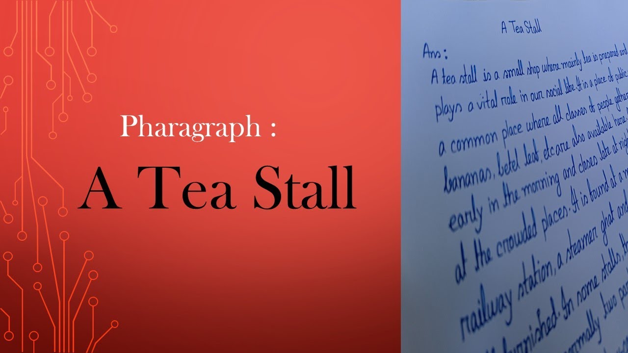 A tea stall//short paragraph//how to write paragraph - YouTube