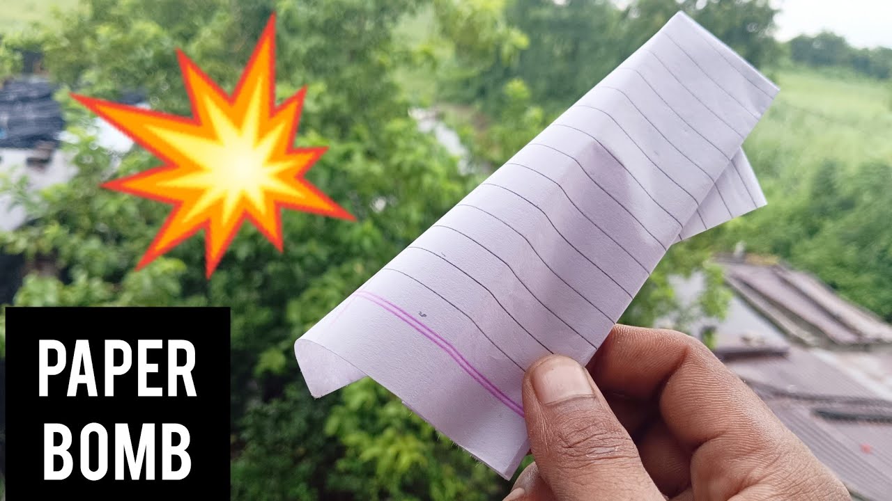 How to make Paper Popper (like Origami Paper Bomb) for fun🔥 - YouTube