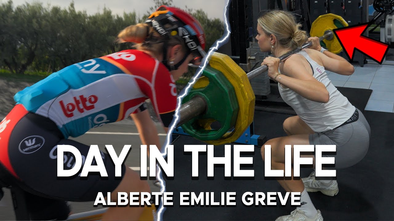 DAY IN THE LIFE OF A PROFESSIONAL CYCLIST ft. Alberte Emilie Greve ...