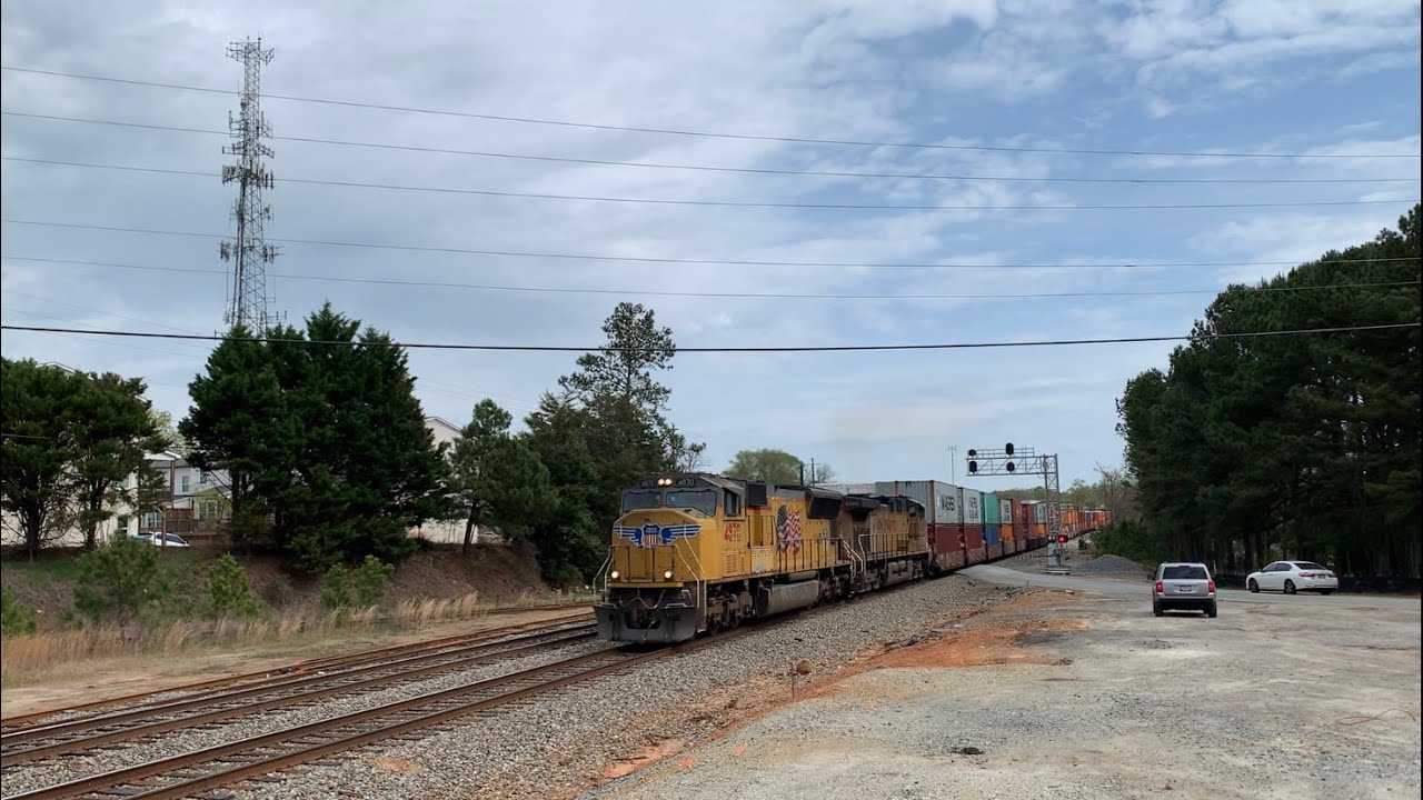 UP 4870 Leads a Late NS 243 Thru Duluth, GA 3/31/2023 - YouTube
