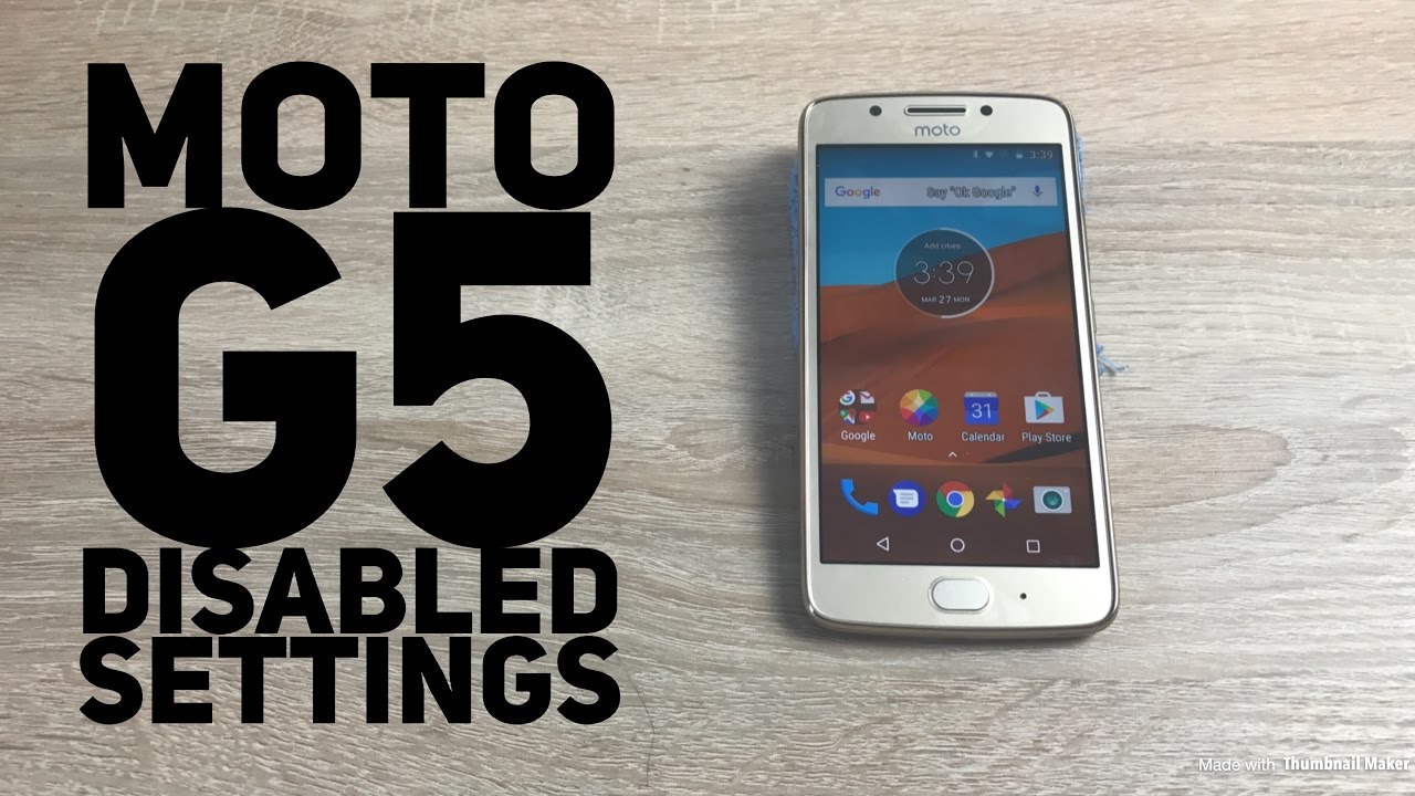 Moto G5 Accessibility Settings - YouTube