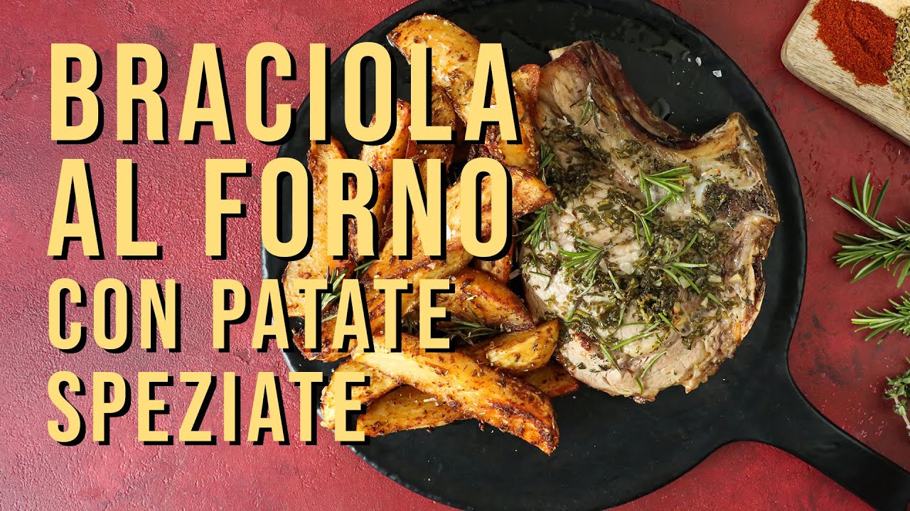 Braciola al forno con patate speziate | Ricette estive | Chef Deg - YouTube