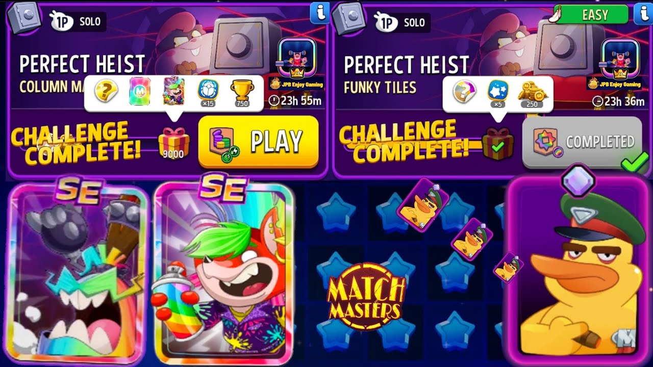 2 Solo/Column Mania+Gimme Green Solo Challenge Perfect Heist 9000 Score ...
