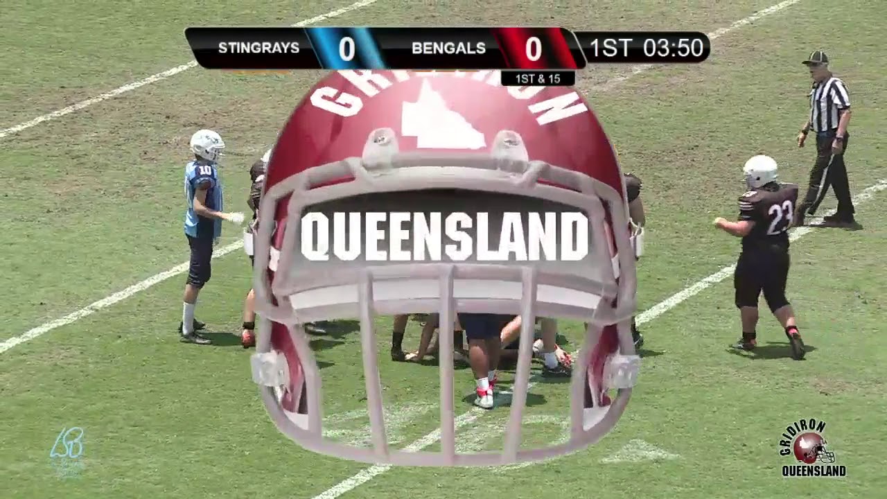 Gridiron Qld Stingrays v Bengals Juniors Semi Final 16 11 2019 - YouTube
