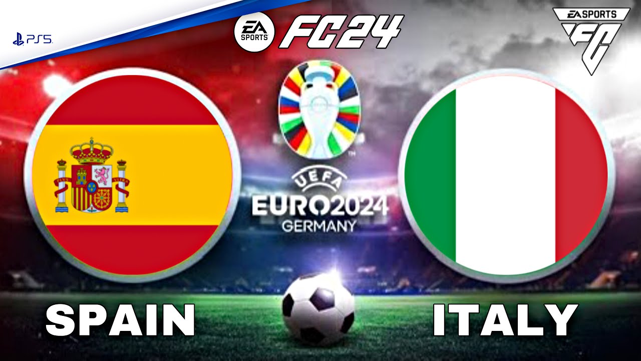 FC24 - Spain vs. Italy - UEFA EURO 2024 Full Match | PS5™ [4K60] - YouTube