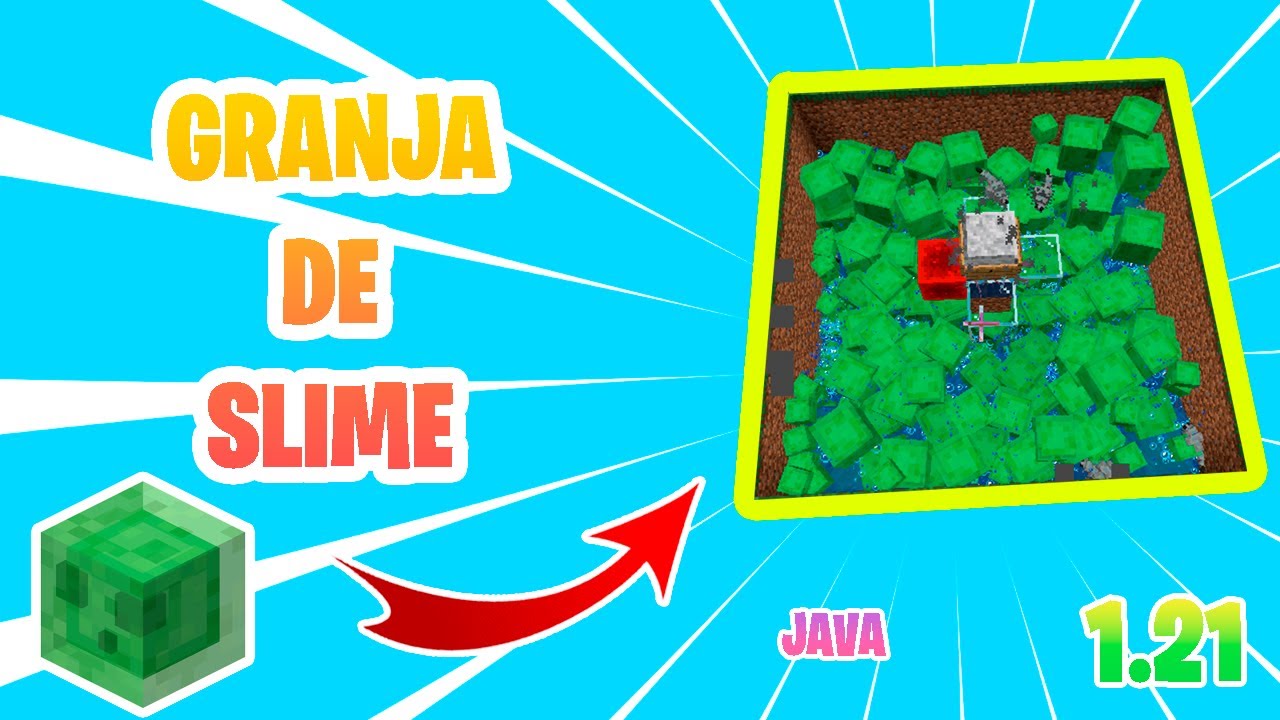 MINECRAFT / GRANJA DE SLIME 1.21 / JAVA - YouTube